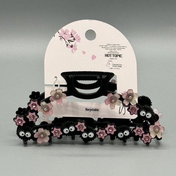 Her Universe | Accessories | Studio Ghibli Spirited Away Soot Sprite Sakura Hair Claw Clip ...